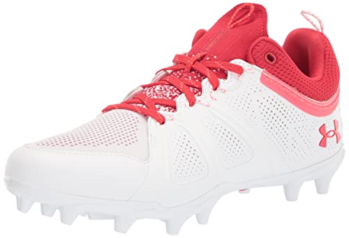 Under Armour Womens Glory Mc Lacrosse Shoe, White (101 Red, 7.5 US