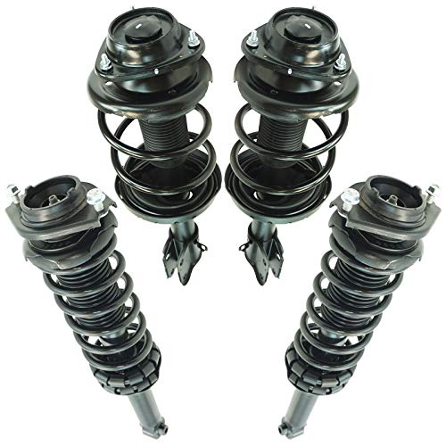 TRQ Front and Rear Strut & Coil Spring Assembly Set Driver & Passenger Sides Compatible with 10-12 Subaru Outback