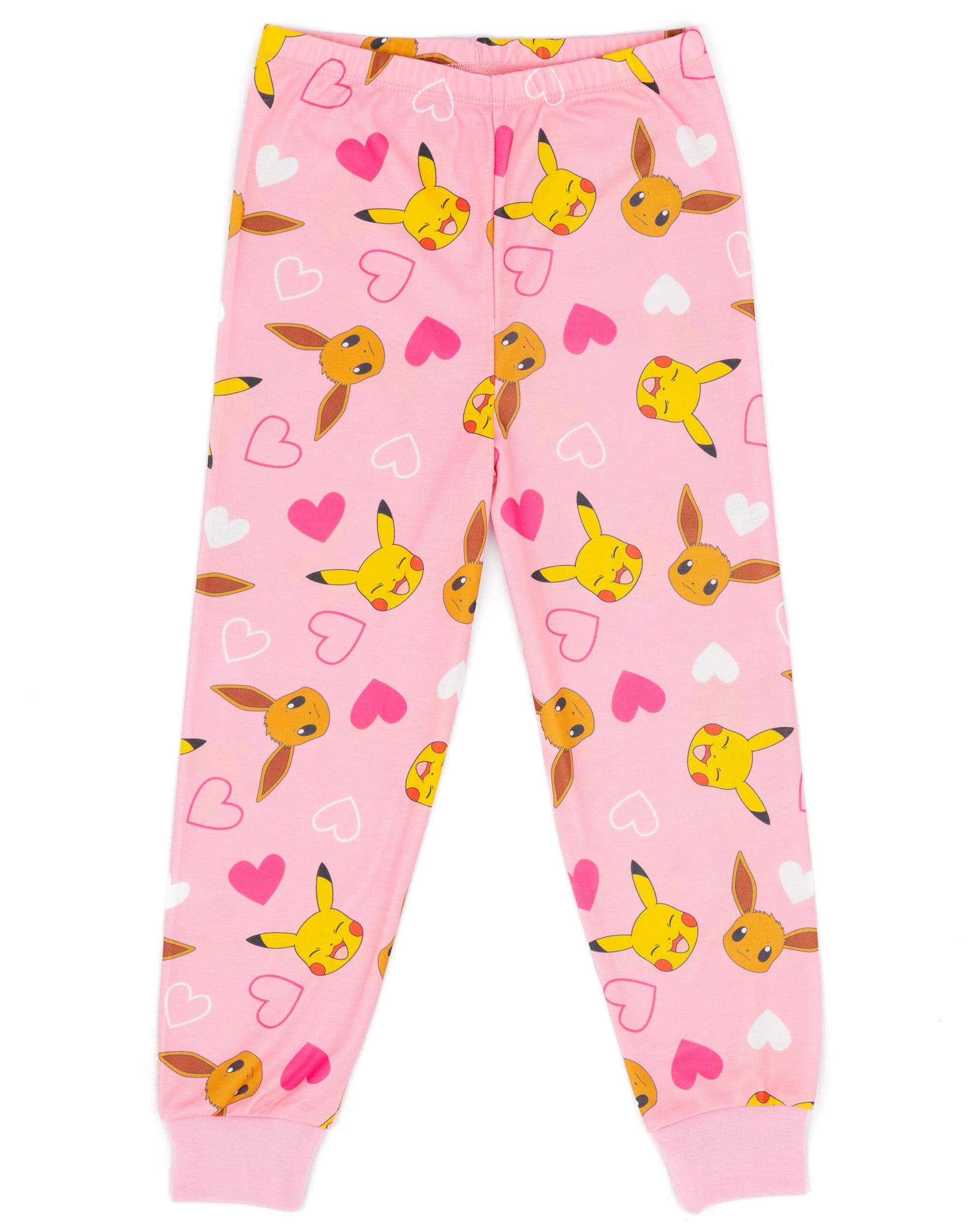 Pokemon Pyjamas Girls Kids Besties Character T-Shirt Trousers Pjs Set 9-10 years White