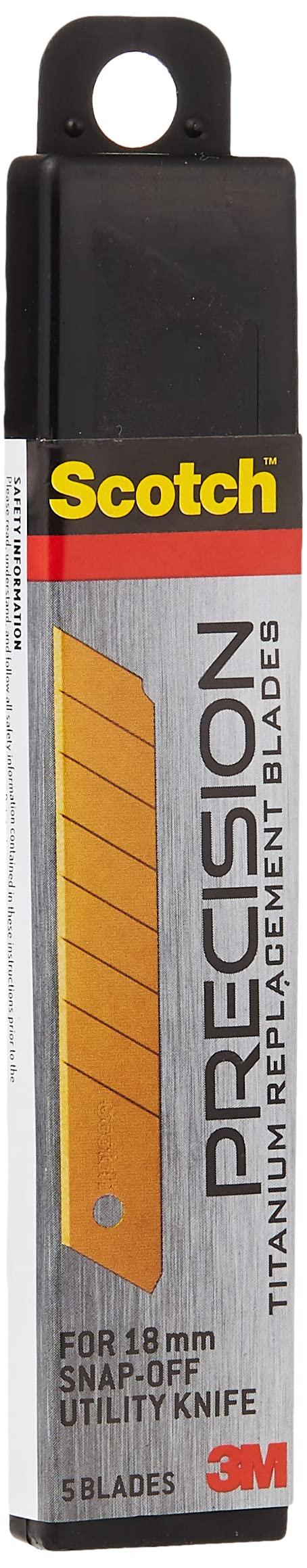Scotch Utility Knife Refill Blades, Large, 5/Pack