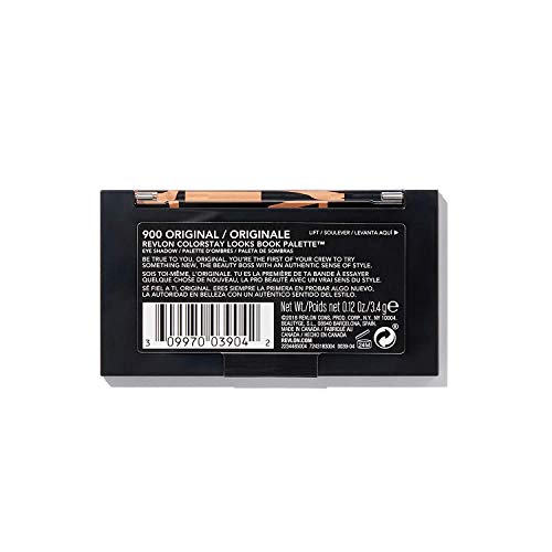 Revlon Eyeshadow Palette, ColorStay Looks Book Eye Makeup, Highly Pigmented in Blendable Matte & Metallic Finishes, 900 Original, 0.21 Oz
