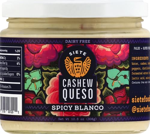 Siete, Spicy Blanco Cashew Queso, 10.8 oz