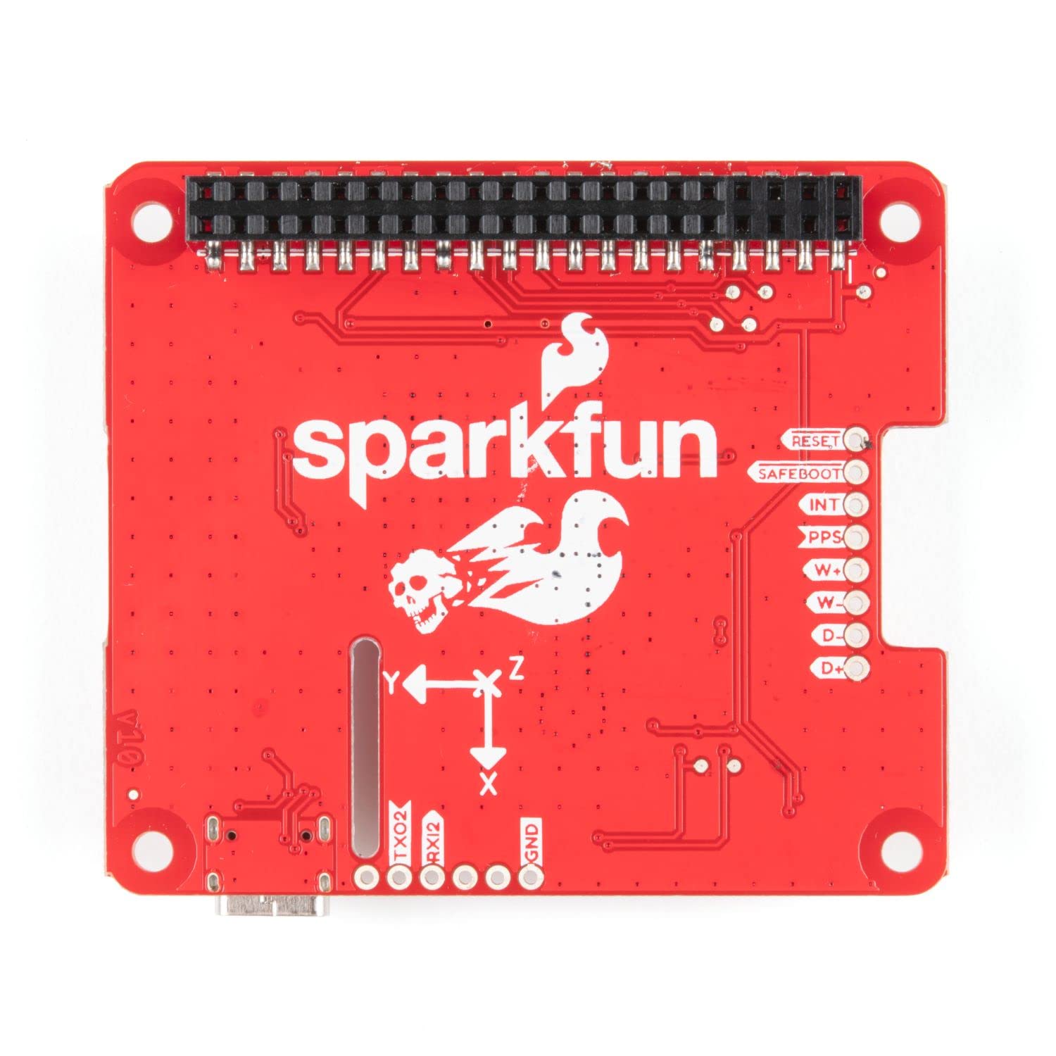 SparkFun GPS-RTK Dead Reckoning pHAT Compatible with Raspberry Pi-Concurrent Reception of GPS GLONASS Galileo BeiDou High Precision GPS - Receives L1C/A & L2C Bands Voltage:5V or 3.3V Logic:3.3V