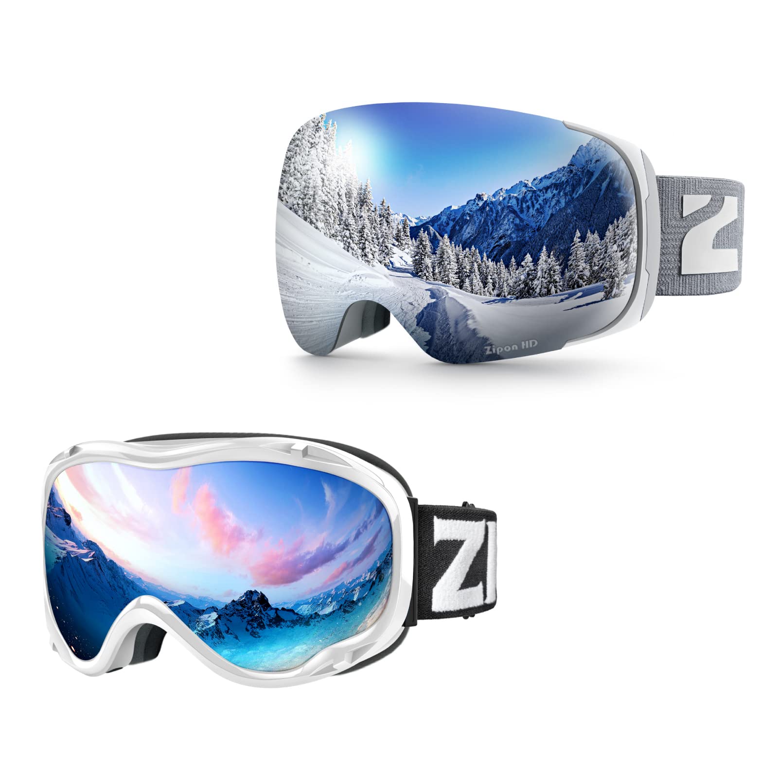 ZIONOR Lagopus Ski Goggles Z1 Zipon HD Lens Ski Goggles