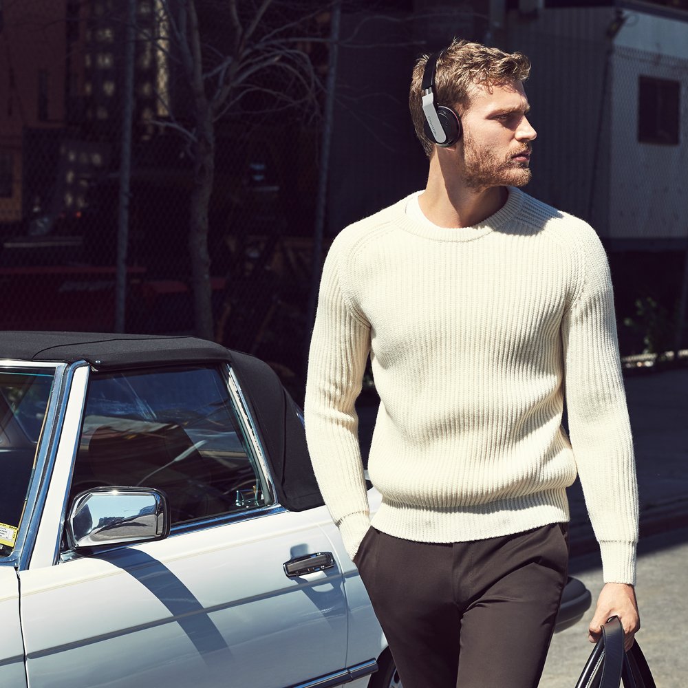 Phiaton BT 330 NC Over The Ear Qualcomm Bluetooth Headphones – Active Noise Cancelling Earphones with Wireless Headphone Mic, Multi-Device Pairing, and Extended Battery Life