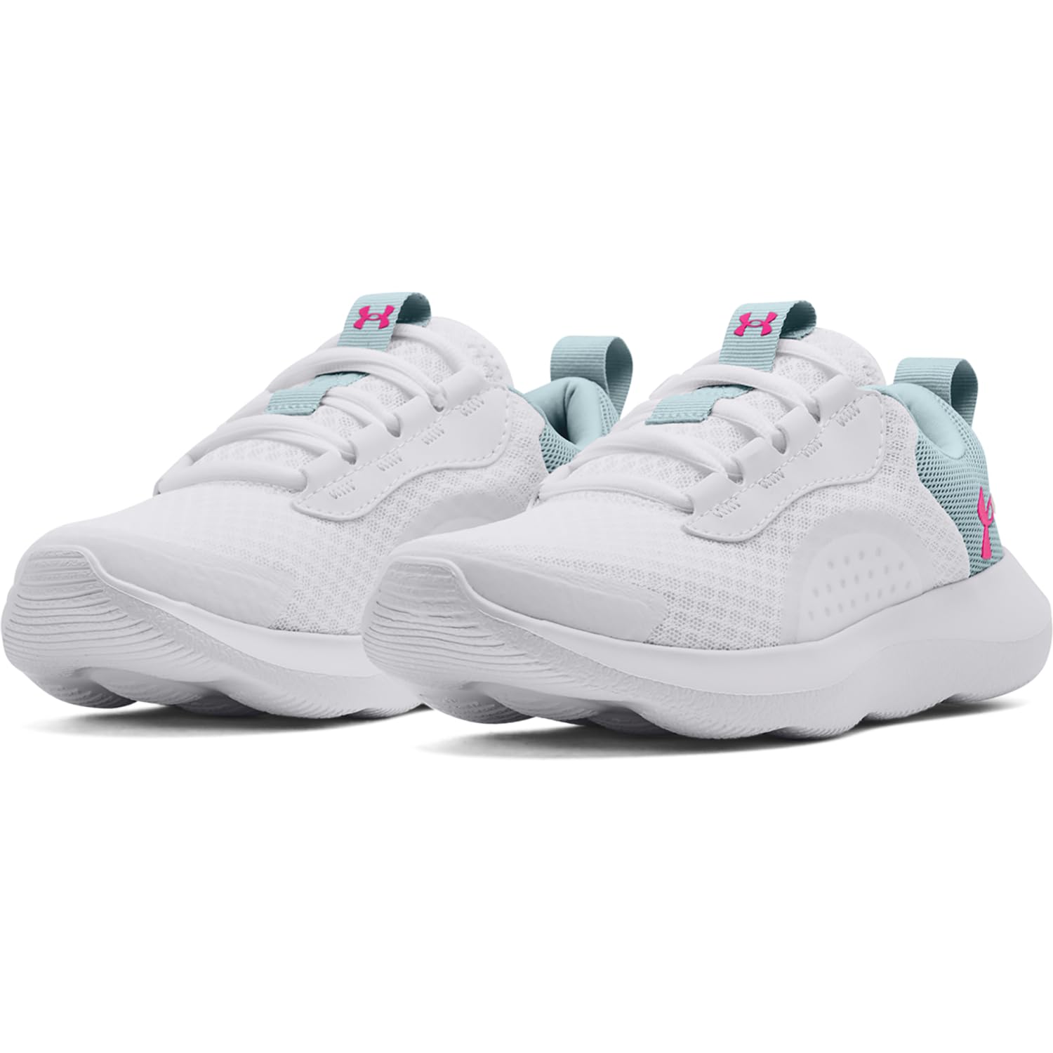 Under Armour Women's Victory, White/Electro Pink, 9 Medium US