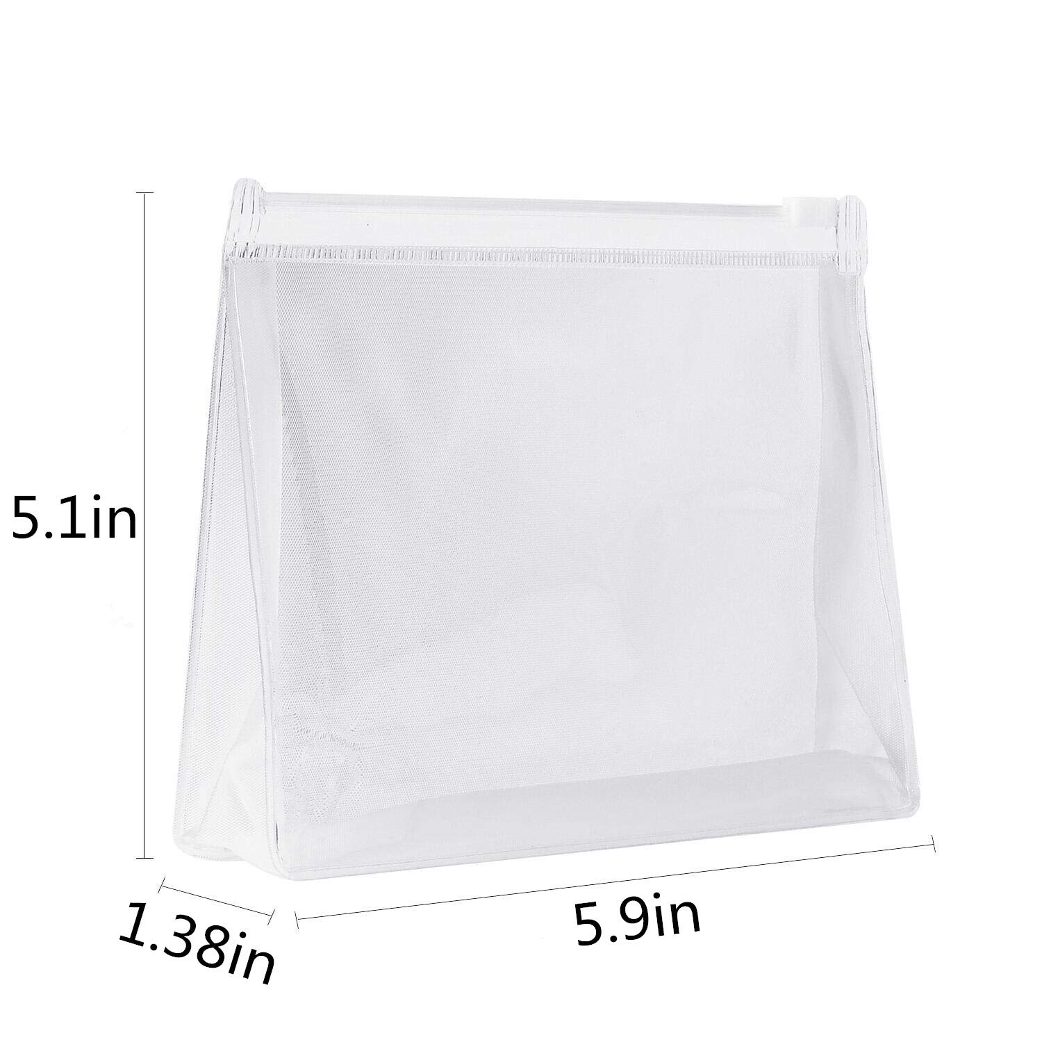 sansheng 20 Pack Mini Clear Organizer Pouches,Mini Clear Makeup Bag,Small PVC Transparent Cosmetic Organizer Bag