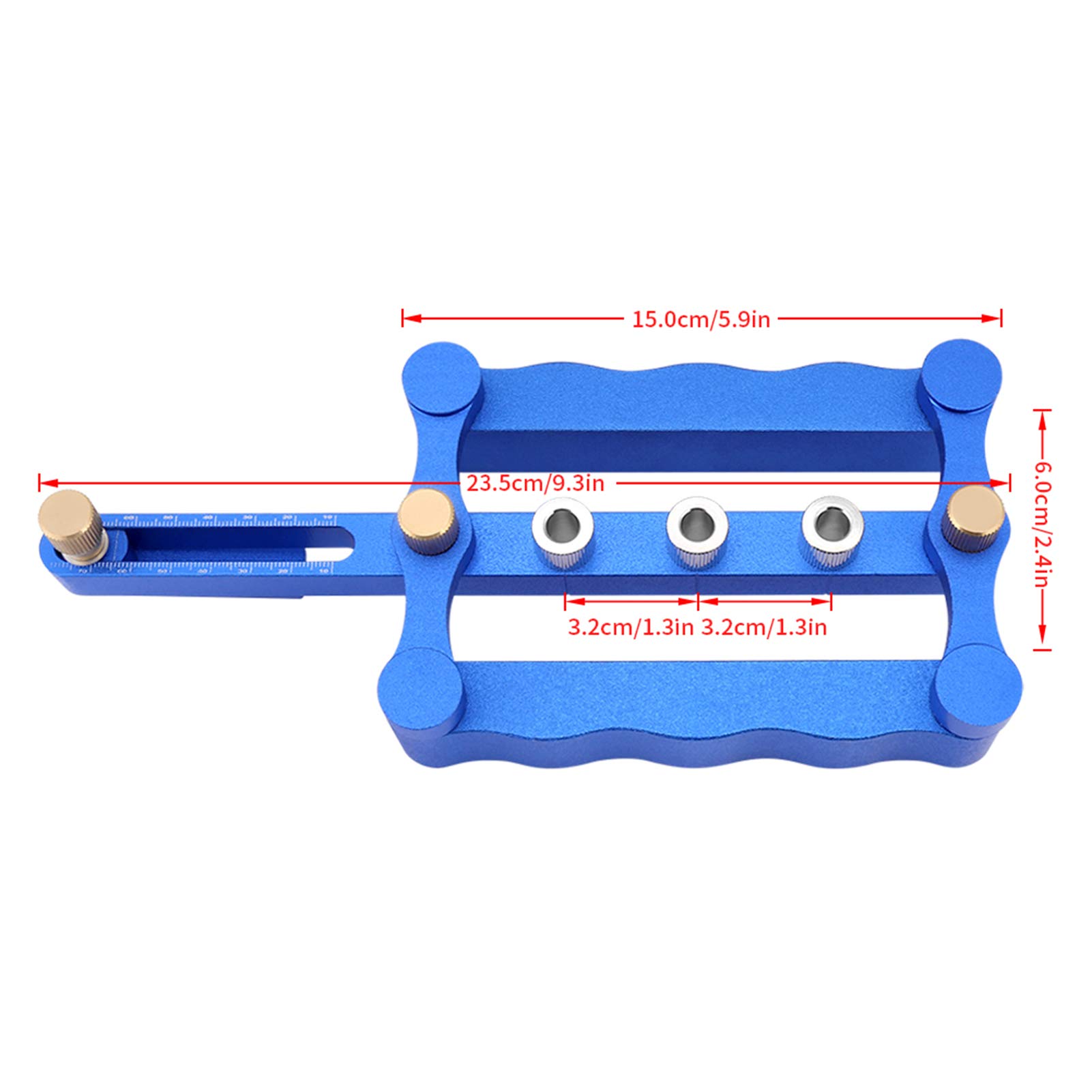 Self Centering Doweling Jig Kit Wood Drill Holes Hand Tools Drilling Guide Puncher Set for Metric Dowels 6/8/10mm, Jigs