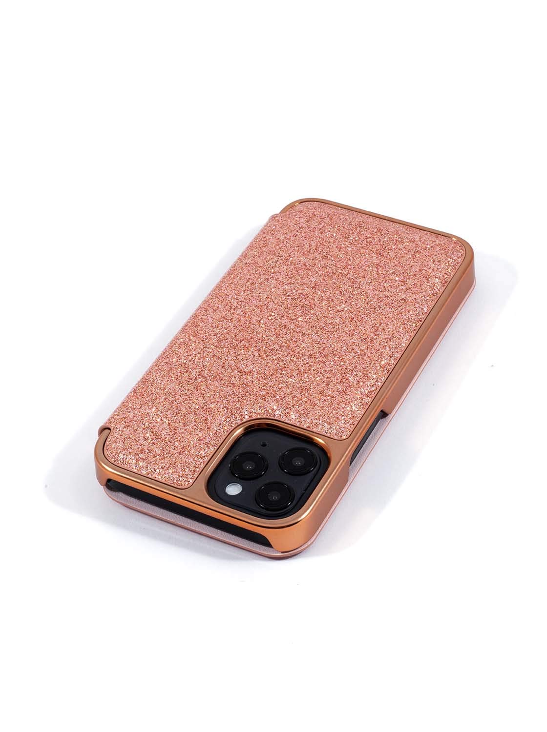 Ted Baker DIAMOY Mirror Case for iPhone 12 Pro Max - Rose Gold Glitter