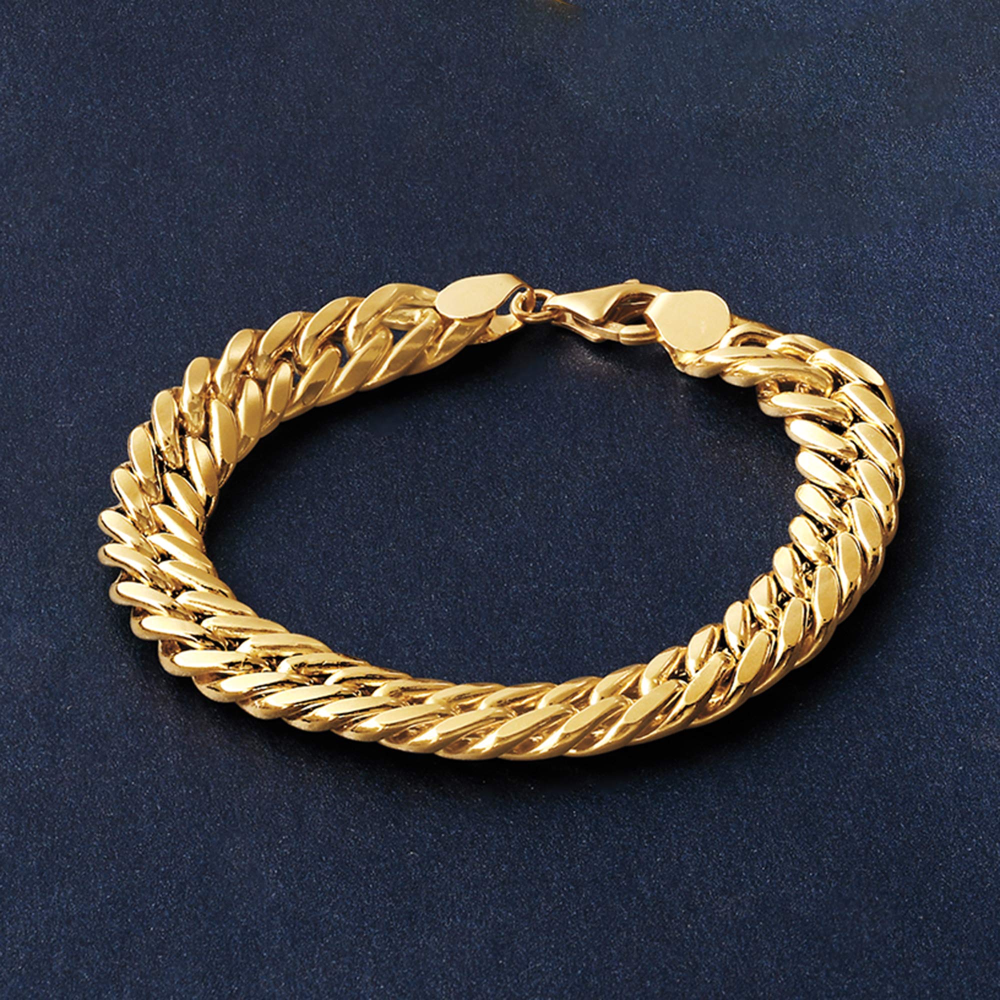 Ross-Simons Italian 18kt Yellow Gold Cuban-Link Bracelet. 8 inches