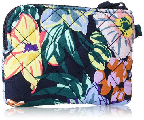 Vera Bradley Women's Women's Cotton Coin Purse, Happy Blooms, One Size