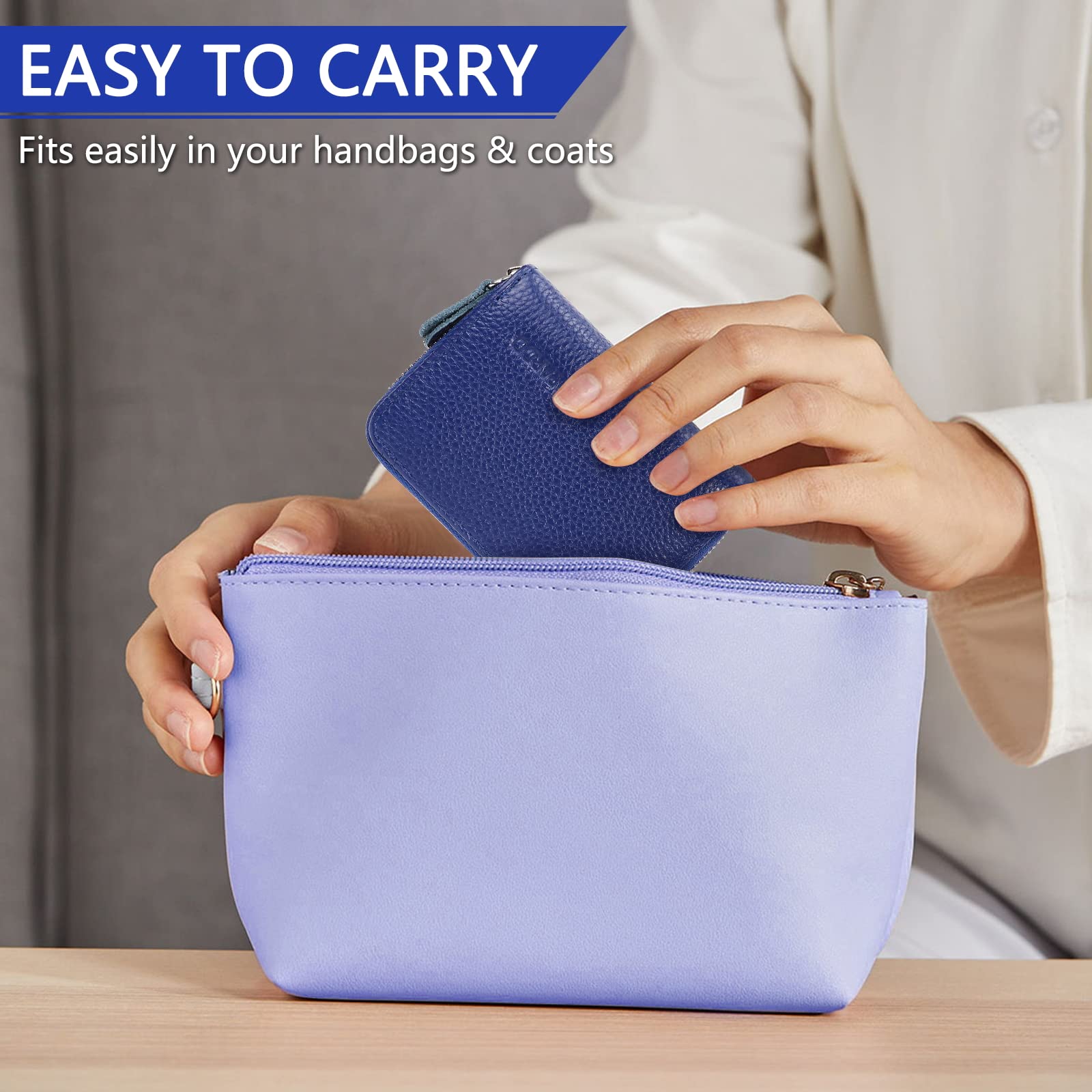 RFID Blocking Leather Wallet for Women,Excellent Women's Genuine Leather Credit Card Holder