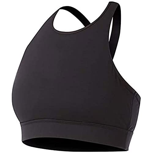 TYR Women's Standard Amira Bra Top for Swimming, Yoga, Fitness, and Workout, Black, Medium