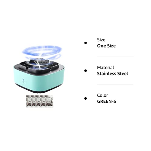 Rumia Smokeless Ashtrays for Cigarettes Indoor,2 in 1 Aromatherapy Multifunctional Negative Ion Air Fresher for Home,Office,Outdoor-Green5