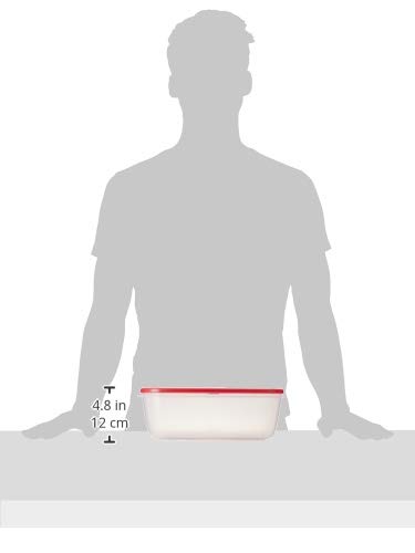 Rubbermaid Easy Find Lids XL Serving Food Storage Set of 2 (4 Pieces Total) | Reusable & Stackable Meal Prep Containers, 2-Pack, Racer Red
