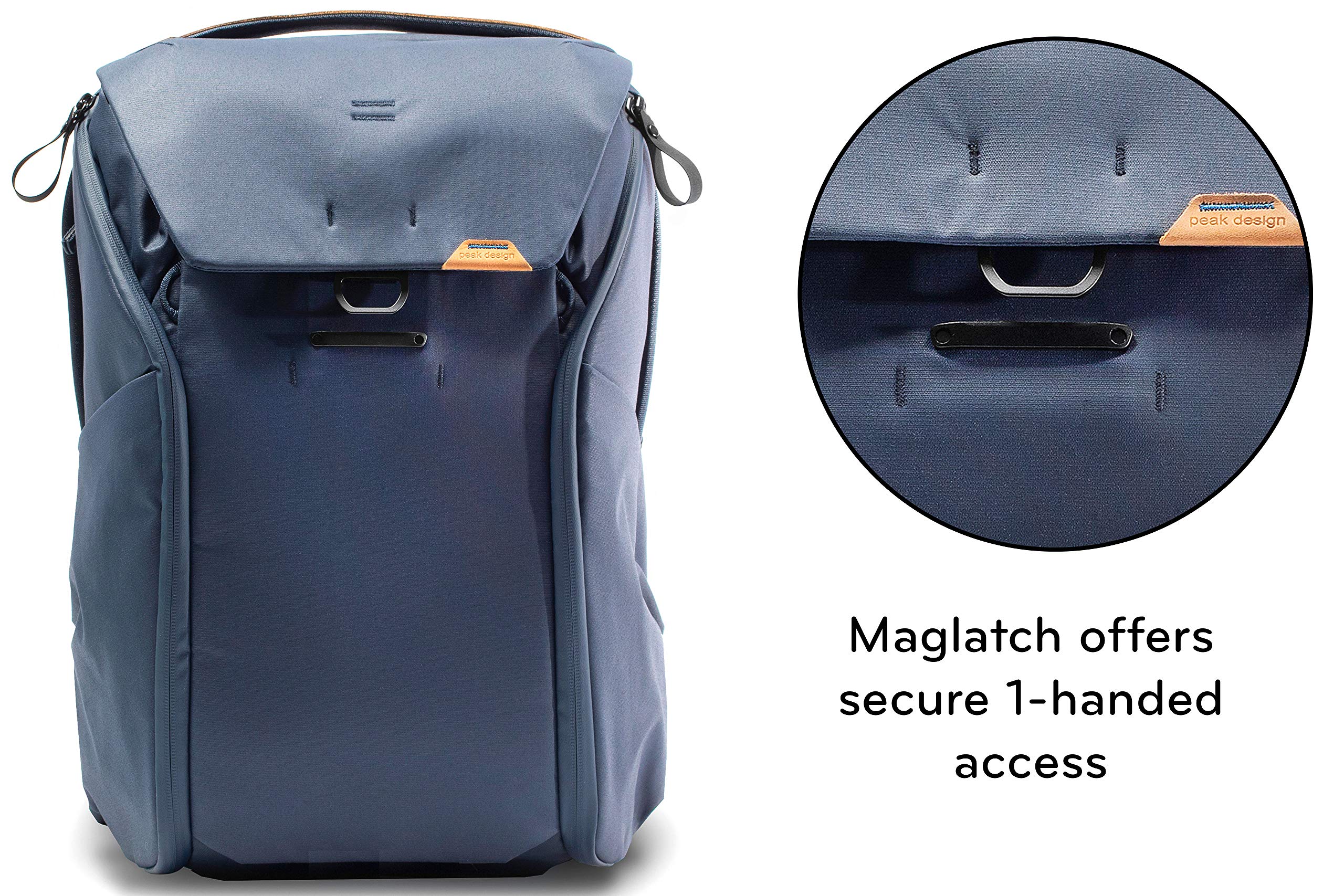 Peak Design Everyday Backpack V2 30L Midnight, Camera Bag, Laptop Backpack with Tablet Sleeves (BEDB-30-MN-2)