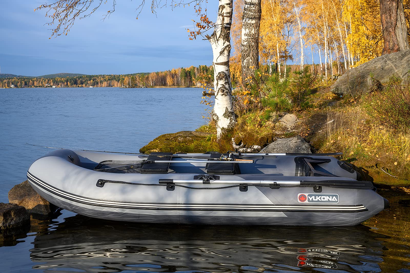 Yukona Inflatable Boat 410 Air Tank Grey+Dark Grey