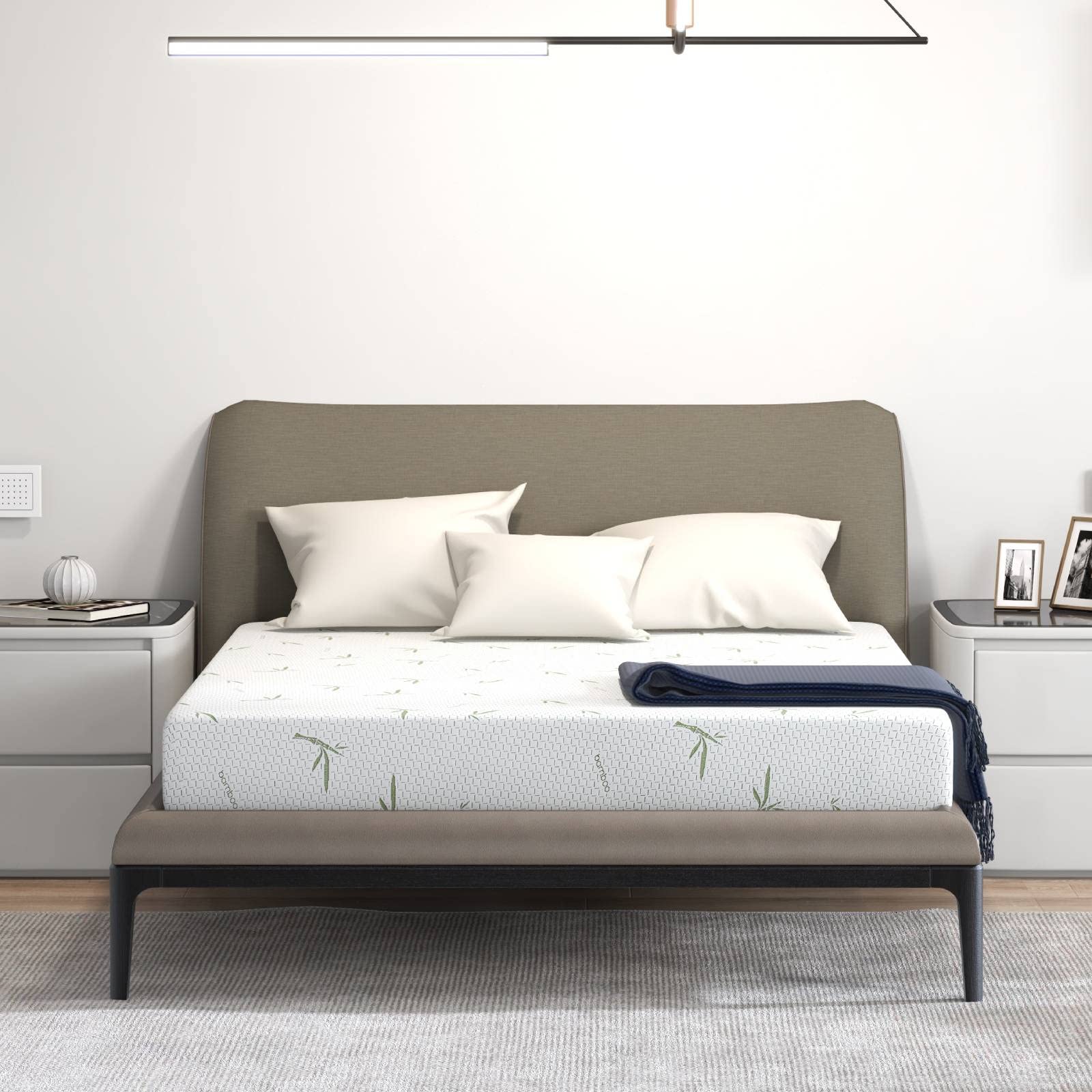 Queen Mattresses, 6 inch Mattress Queen Size Memory Foam Bed in A Box Cooling Gel Medium Firm