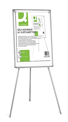 Q-Connect Self-Adhesive Flipchart Pad A1 30 Sheet (Pack of 2)