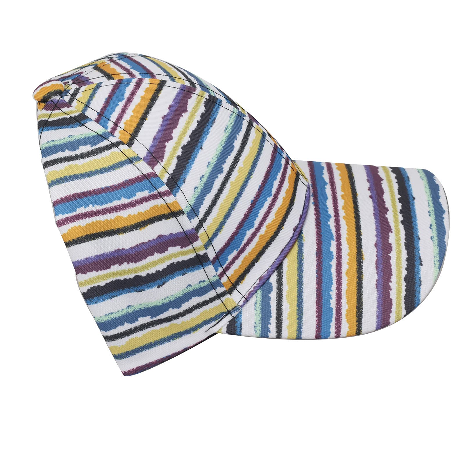 VETAS Unisex Adjustable Outdoor Sport Hat Tie Dye Baseball Cap (Stripe)