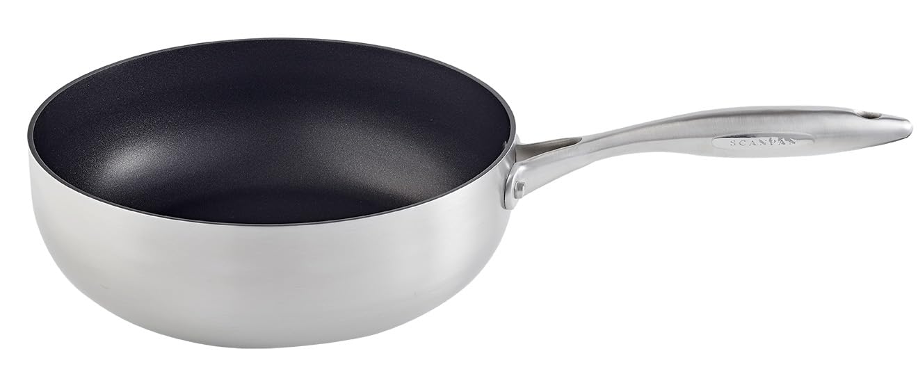 Scanpan - 65082600 CTX Covered Deep Sautè Pan, 4 Quart, Silver