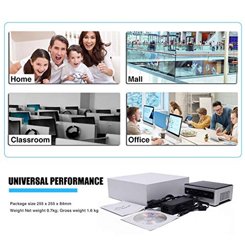 WEIDIAN NUC Mini PC Desktop PC DDR4 Octa Core i9 10880H 64GB RAM 1TB SSD 2LAN HD DP M.2 WiFi BT4.2 Windows 11 Pro Mini Business PC Built-in-Fan Mini Desktop Computer Small PC