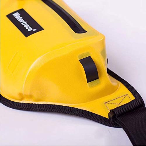 watertrace Waterproof Snorkeling Bag Waist Bag Canoe Kayaking Rafting Surfing Swimming Boating Storage Pack Paddle Board Waterproof Fanny Pack(Yellow)