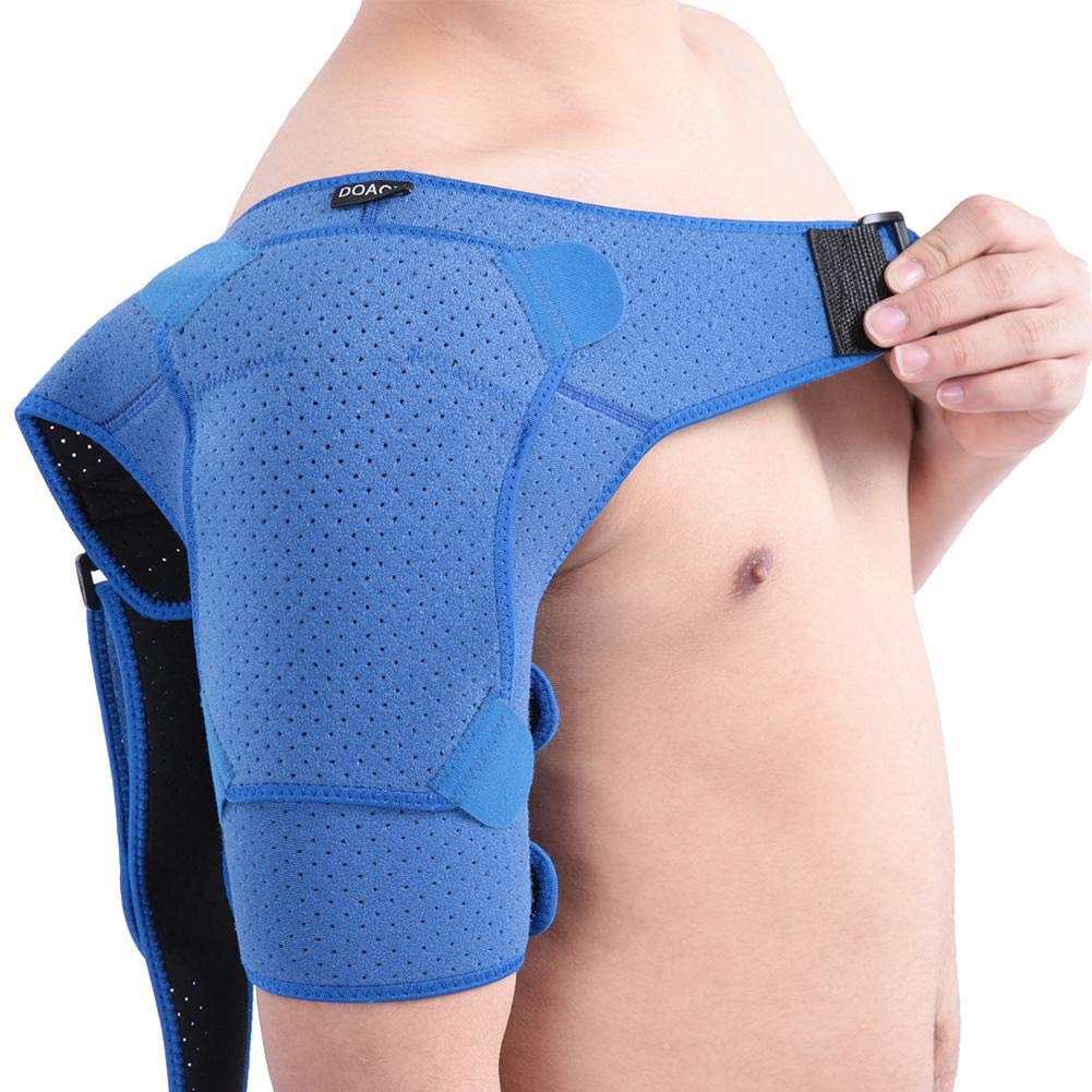 Wchiuoe Shoulder Brace Support for Rotator Cuff Injury Prevention and Recovery,Unisex,Shoulder improved pressurized punched breathable Can be Worn on Left or Right Shoulder Large size(39-55in)