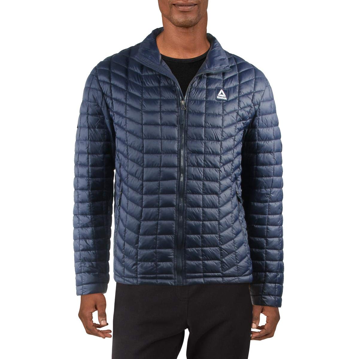 Reebok Men's Outerwear Jacket, Athletic Glacier Shield Navy, M