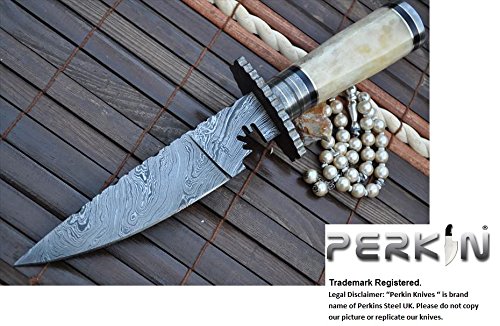 Perkin - Custom Handmade Damascus Hunting Knife Sheath - 2209