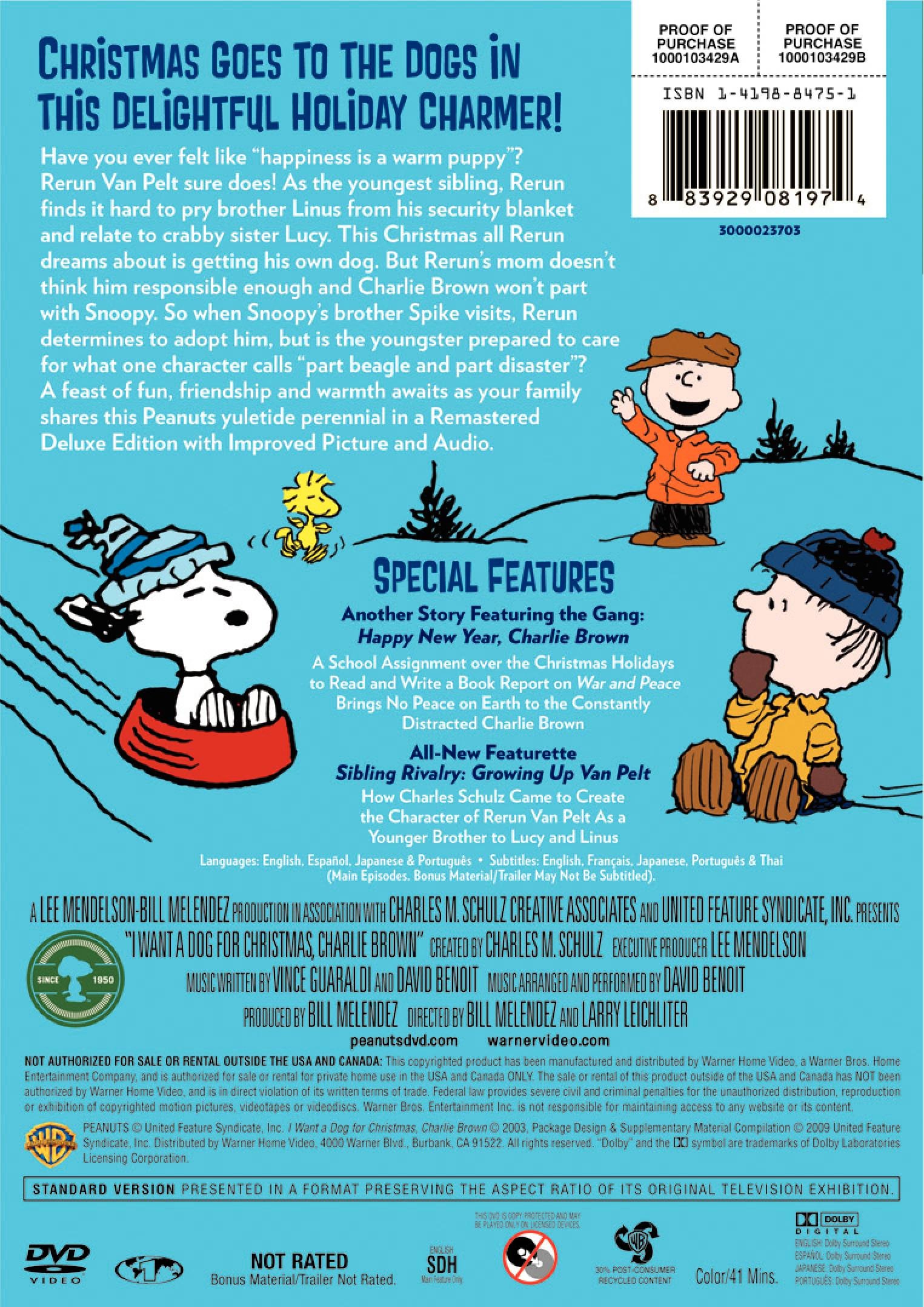 Peanuts: I Want a Dog for Christmas, Charlie Brown (Deluxe Edition)