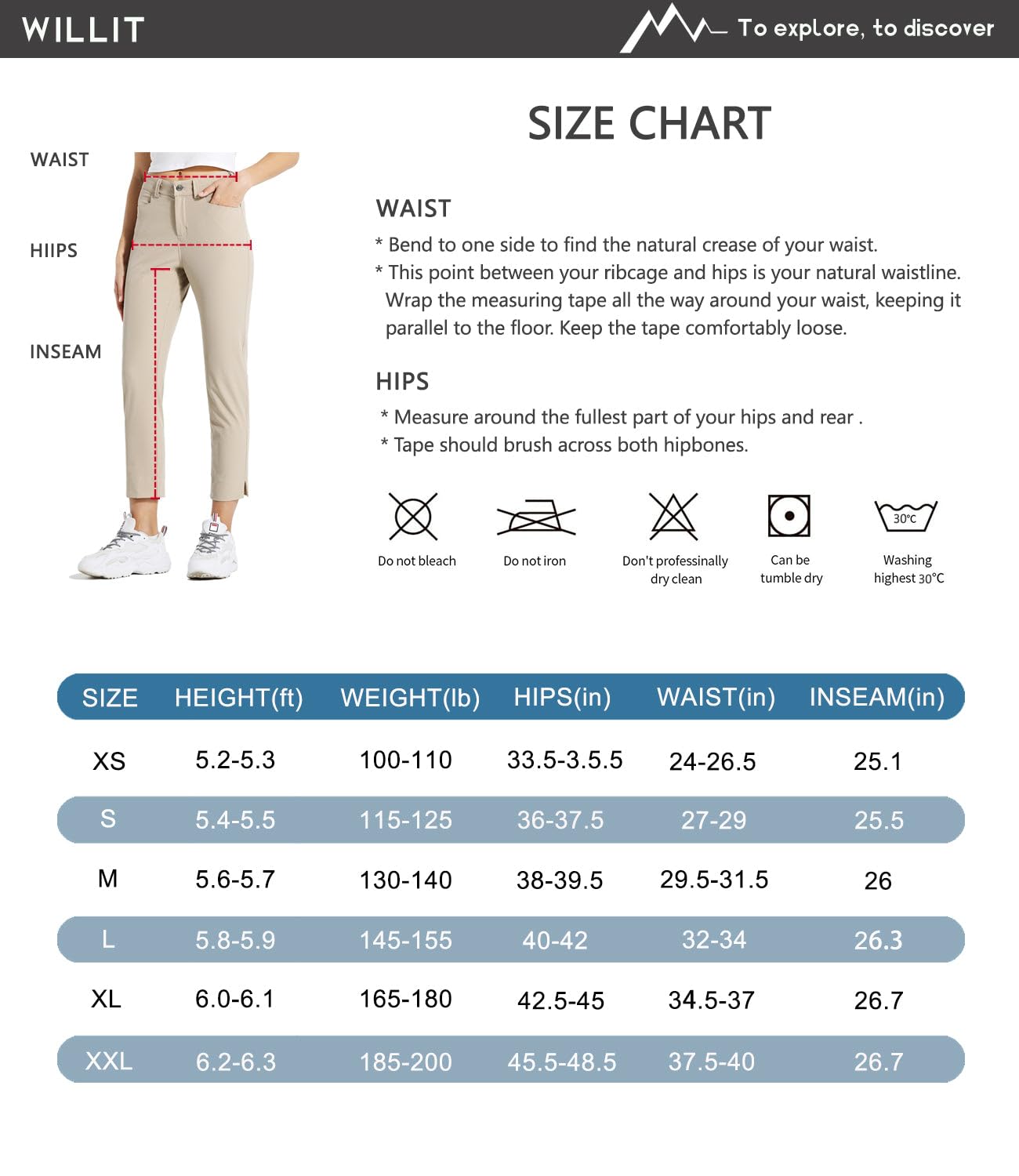 Willit Women's Golf Pants Stretch Lightweight Hiking Pants Quick Dry Casual Pants Water Resistant with Zipper Pocket Navy Blue M