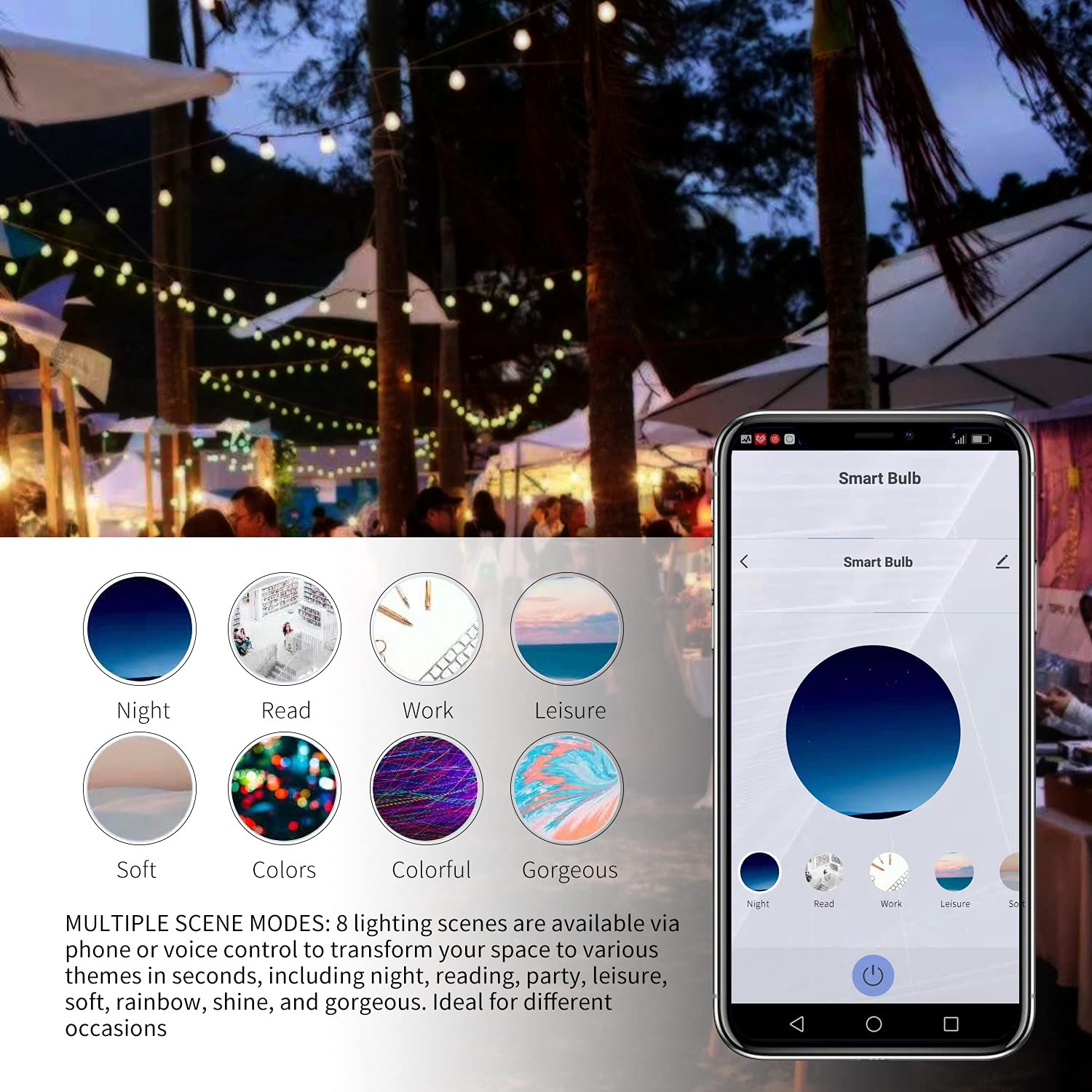 WIFZIG GU10 Smart LED Light Bulbs, RGB+CW Color Change,Compatible with Alexa&Google Assistant, 2700-6500K,Multicolor Track Light Bulb, Dimmable with App 50W Halogen Equiv,No Hub,2.4G WiFi Only(6Pack)