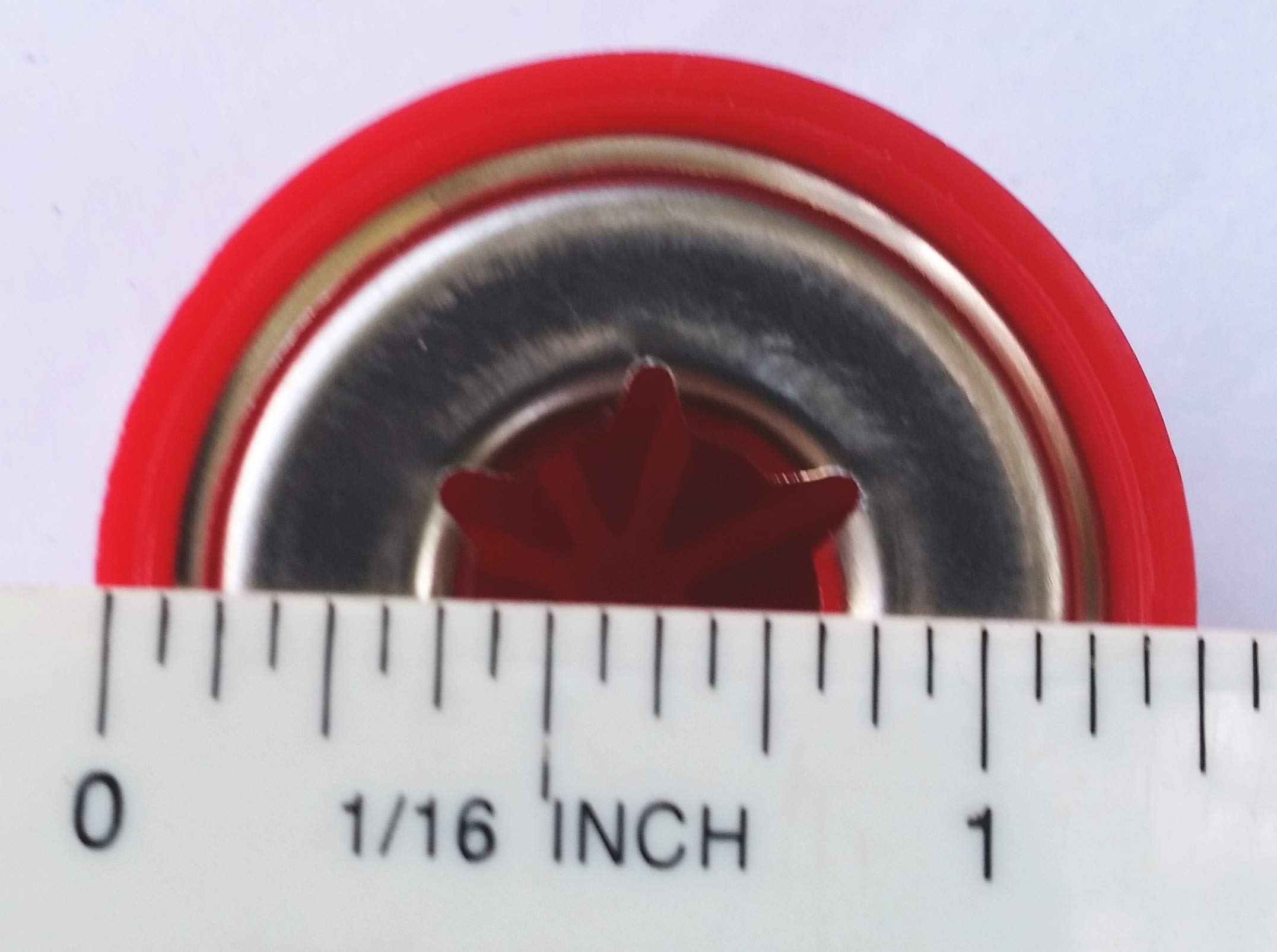 Quadrapoint Hub Cap compatible with Popular Red Wagon Brand Plastic & Folding Wagons 7/16" RED (NOT for Wood or Steel Wagons) (red)
