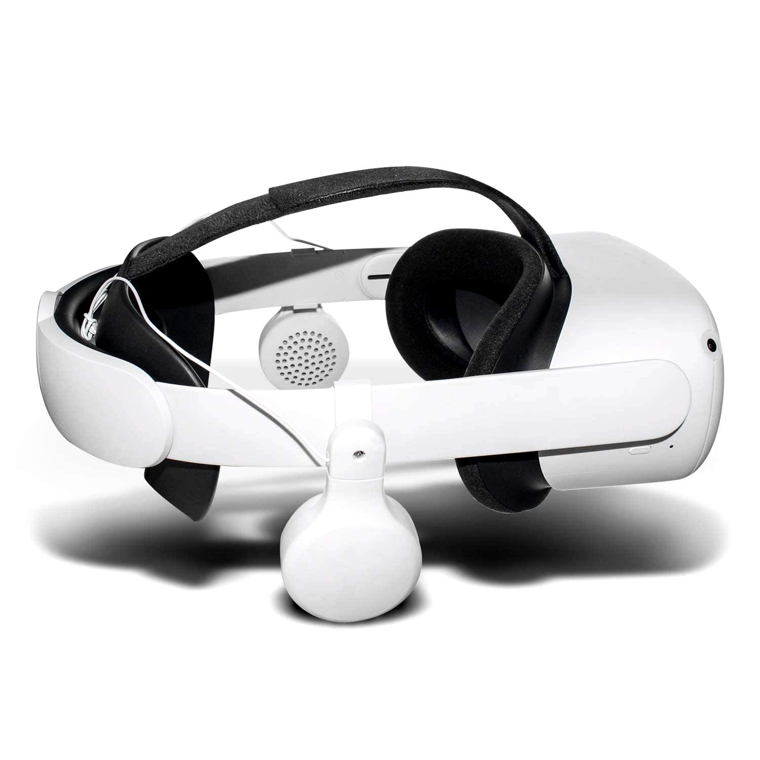 VR Gaming Headphone 360° Rotatable Up and Down Telescopic Adjustable Stereo Immersive Headphone Headband for Quest 2 VR Headset