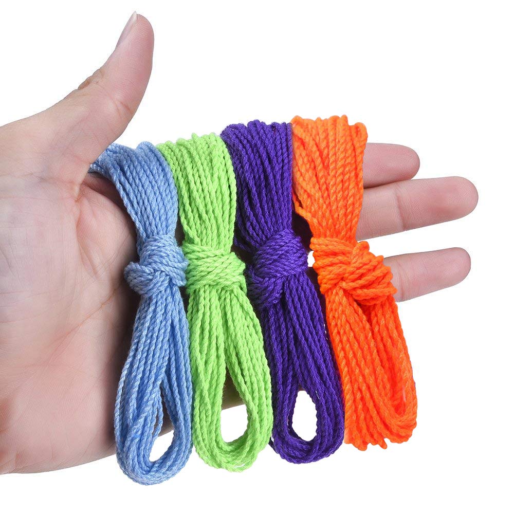 Yoyo Strings Pack of 25 - Professional Yoyos String Replacement, Polyester Yoyo String for Responsive or Unresponsive Yoyo, Rainbow Colors - Blue, Green, Yellow, Orange, Purple