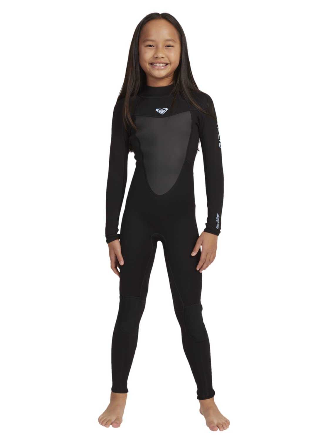 Roxy Girls 3/2 Prologue Back Zip Fullsuit (Black, 10G)