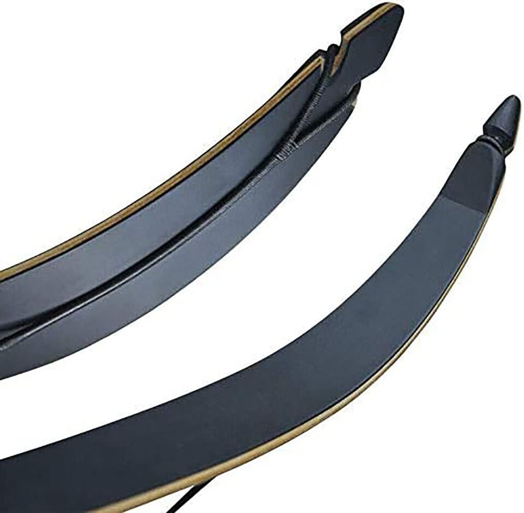 Vogbel 58" Bow and Arrows for Adults Archery Recurve Bow Wooden Takedown Straight Bow Bamboo Core Limbs Right Hand for Hunting Target Shooting 25-65lb(40lb)