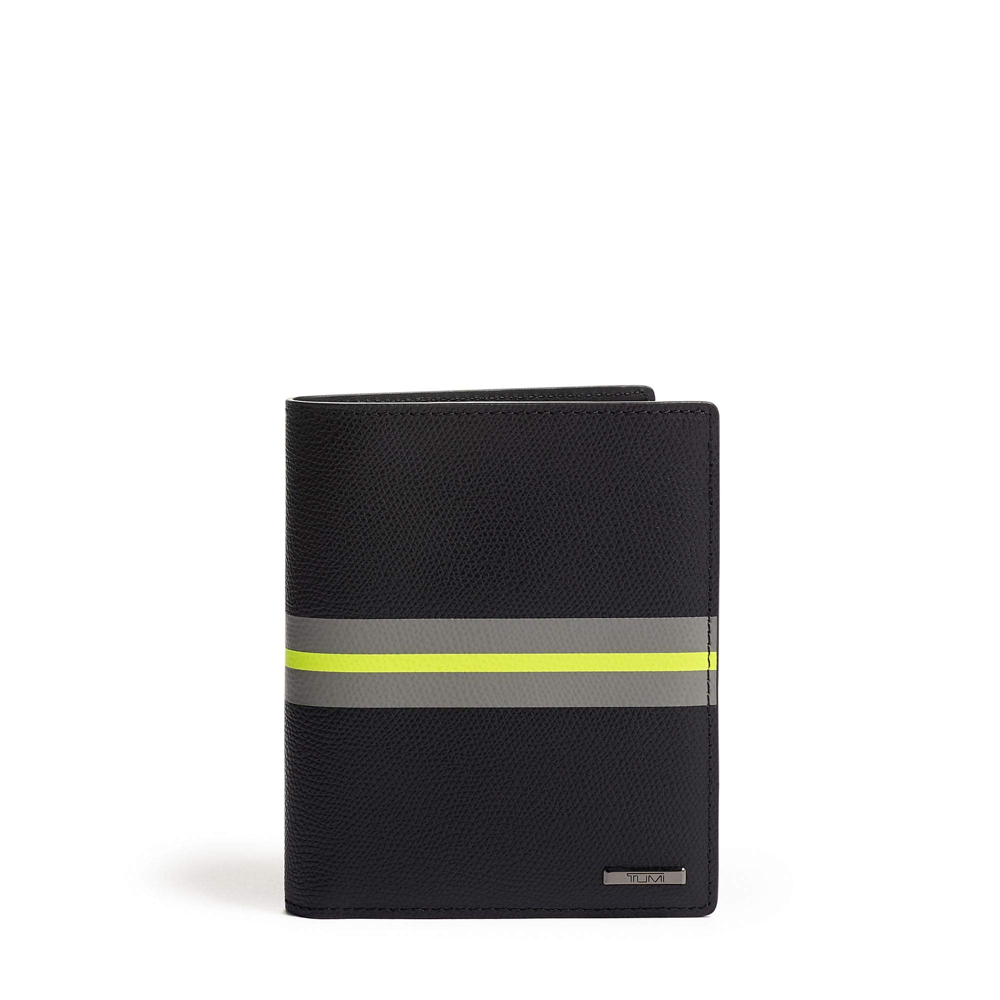 TUMI(トゥミ) Men's Leather Travel Wallet, Black Striped