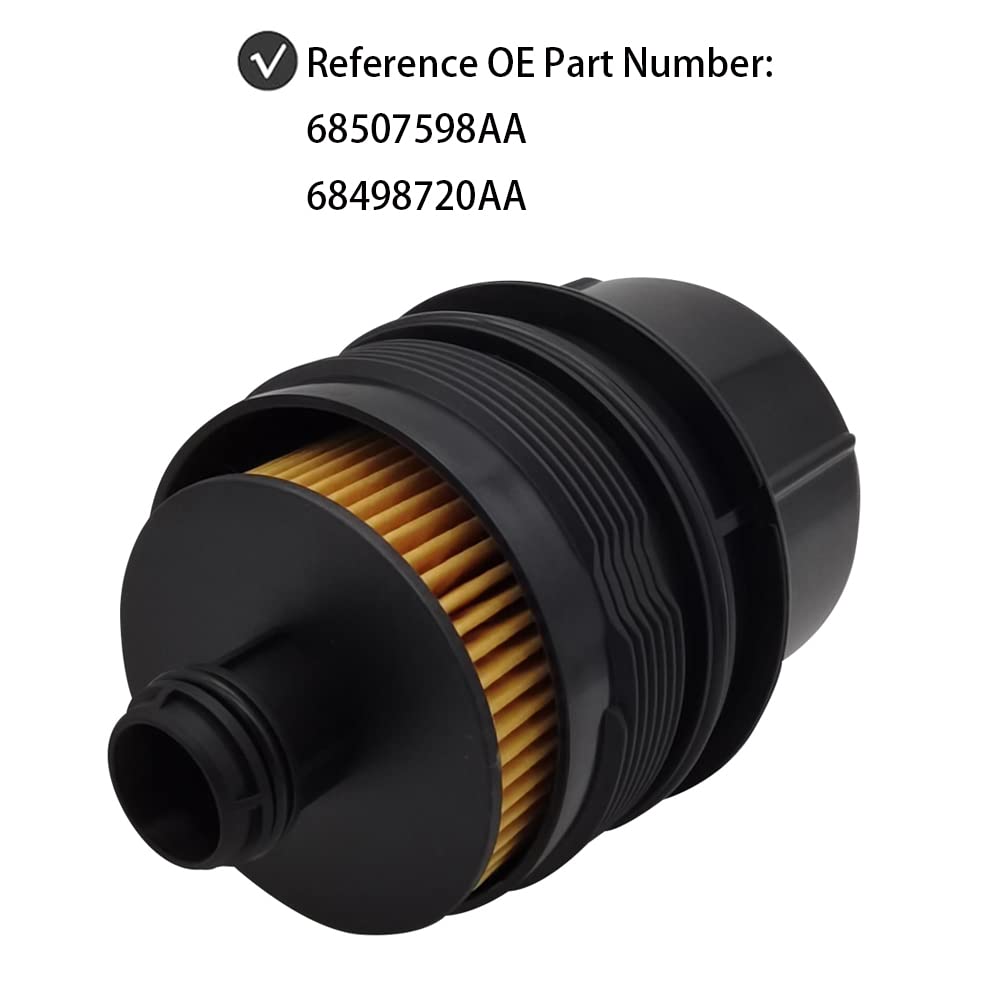 WGBAB Engine Oil Filter Replace 68507598AA 68498720AA for Jeep Dodge Ram EcoDiesel 2020-2021 Wrangler JL 2021 Gladiator 2020-2021 Ram 1500 DT