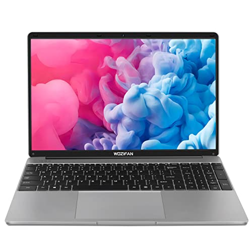 Ruzava 15.6 Inch Laptop Computer, 6GB+128GB SSD, Win 10 Laptop, Celeron J4105 1.5Ghz Processor Notebook, 1920x1080 IPS Display, 2.4G+5G WiFi, BT4.2, Numpad, Fast Charge,WOZIFAN Gray