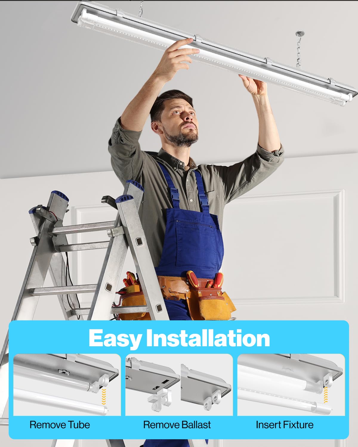 Sunco 30 Pack T8 LED 4FT Tube Light Bulbs Ballast Bypass Fluorescent Replacement, 5000K Daylight, 15W, Clear Cover, Retrofit, Single Ended Power (SEP), Commercial Grade UL