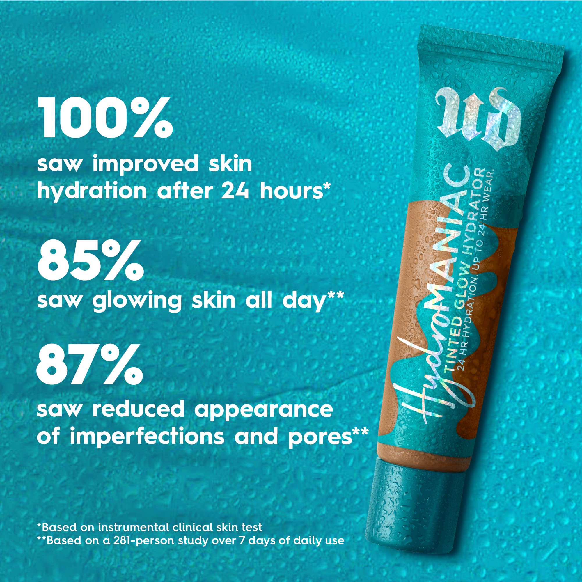 Urban Decay Hydromaniac Dewy Foundation (40 Light Neutral), Hydrating Tinted Moisturizer for Dry Skin, Buildable Medium Coverage, Non-comedogenic, Vegan, Cruelty-free - 1.1 fl oz