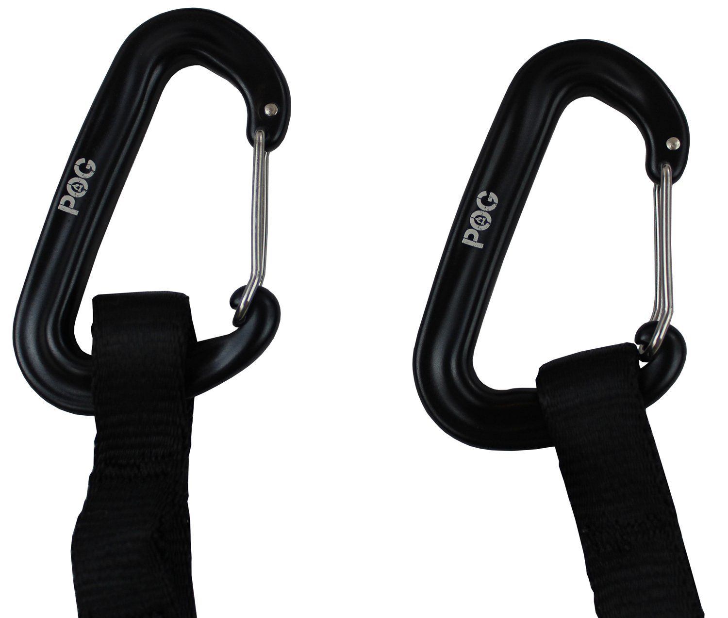 POG Premium Double Hammock - Ripstop Nylon with Aluminum Carabiners & 9 Feet Long Straps Included. (Sapphire Blue/Lake Blue, 78" W x 125" L)