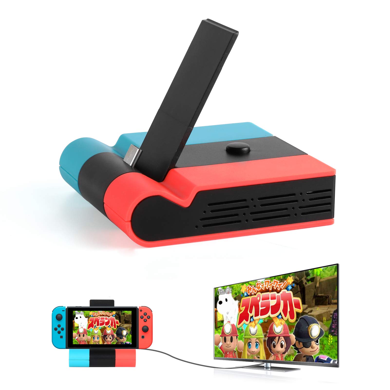 Switch Dock for Nintendo Switch, CTPOWER Portable Switch TV Docking Station Replacement for Nintendo Switch Dock with HDMI, USB 3.0 Port and Air Outlet