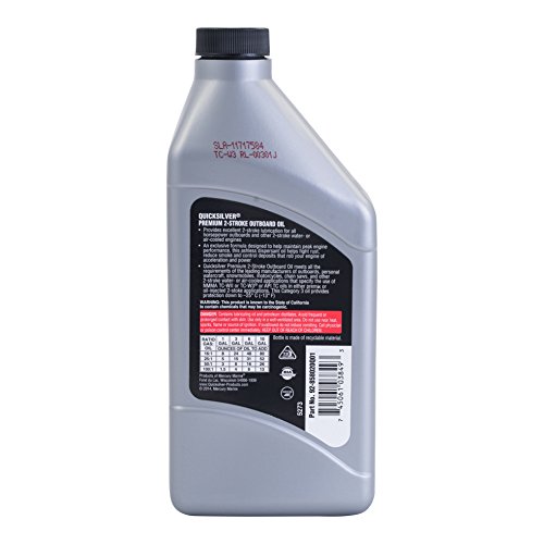 Quicksilver Premium 2-Stroke Engine Oil β Outboards, PWCs, Snowmobiles and Motorcycles - 1 Pint