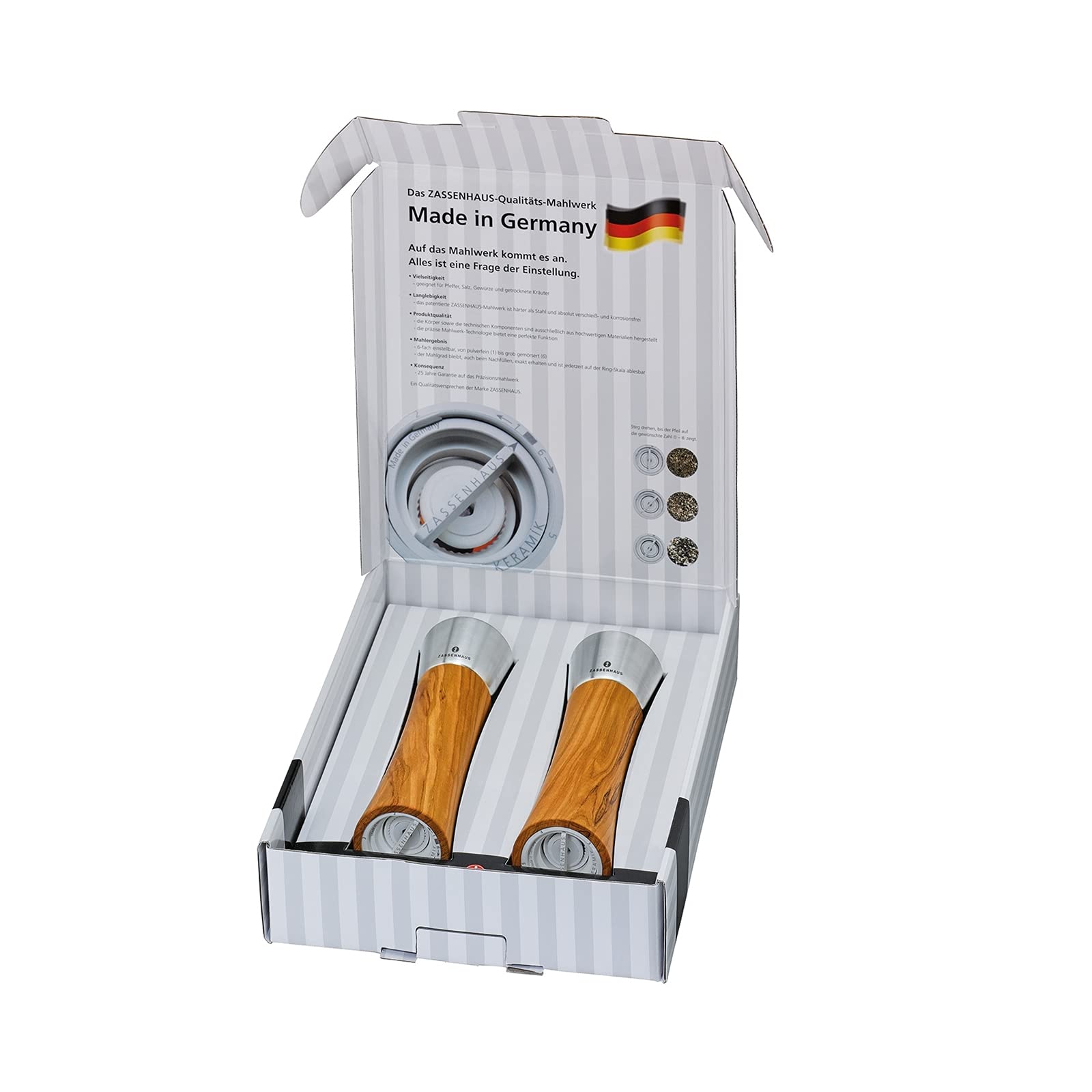 Zassenhaus Augsburg Mill Set Wood
