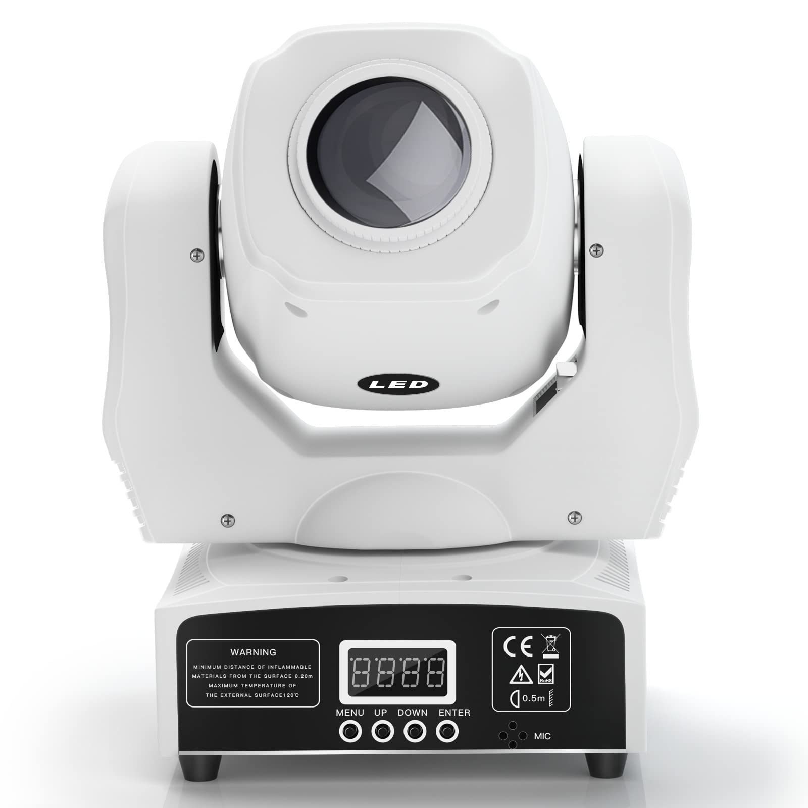 U`King 100W LED Moving Head Light Stage Lighting DJ Lights 8 Gobos Beam Wash Light by DMX and Sound Activated Control Professional 9/11 Channels for Church Wedding Disco Party Nightclub Live Show