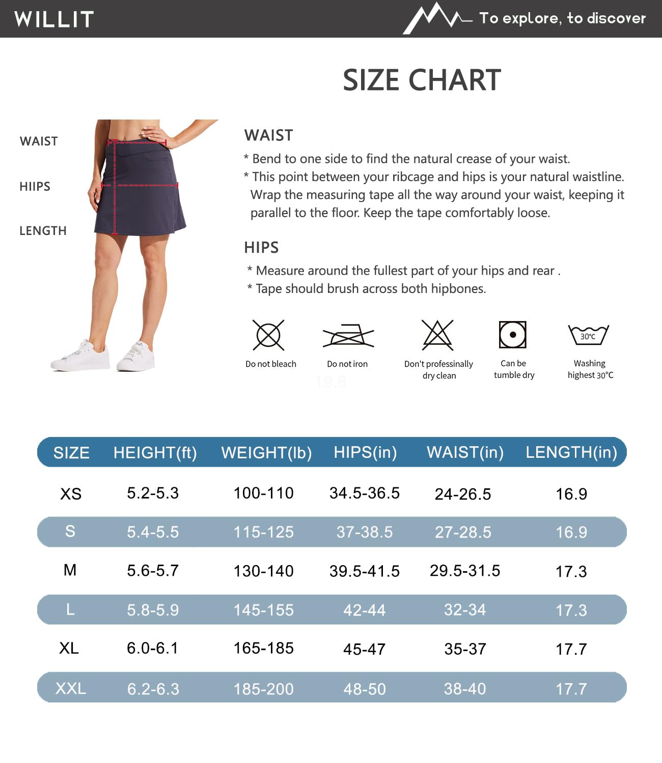 Willit Women's 17" Tennis Skort Skirts Golf Workout Skorts Running Athletic High Waisted Skirts with Pockets Black M