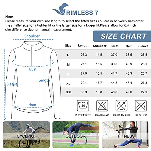 Women's Active Dry-Fit Long Sleeve UPF 50+ Sun Protection Tops Workout Outdoor UV Shirts with Thumb Holes P13 A-black
